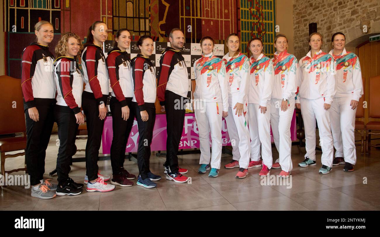 Germany's Anna-Lena Groenefeld, Laura Siegemund, Mona Barthel, Andrea ...