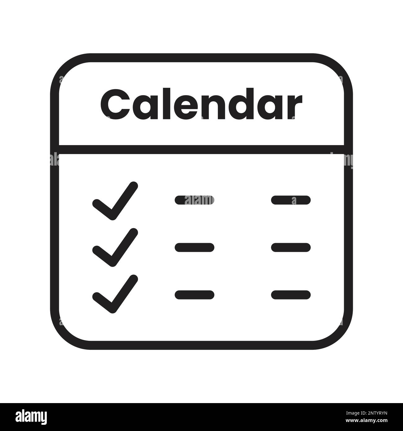 Icône Contour du calendrier, icône Calendrier linéaire, noir et blanc ... Icône Contour du calendrier, icône Calendrier linéaire, noir et blanc ...