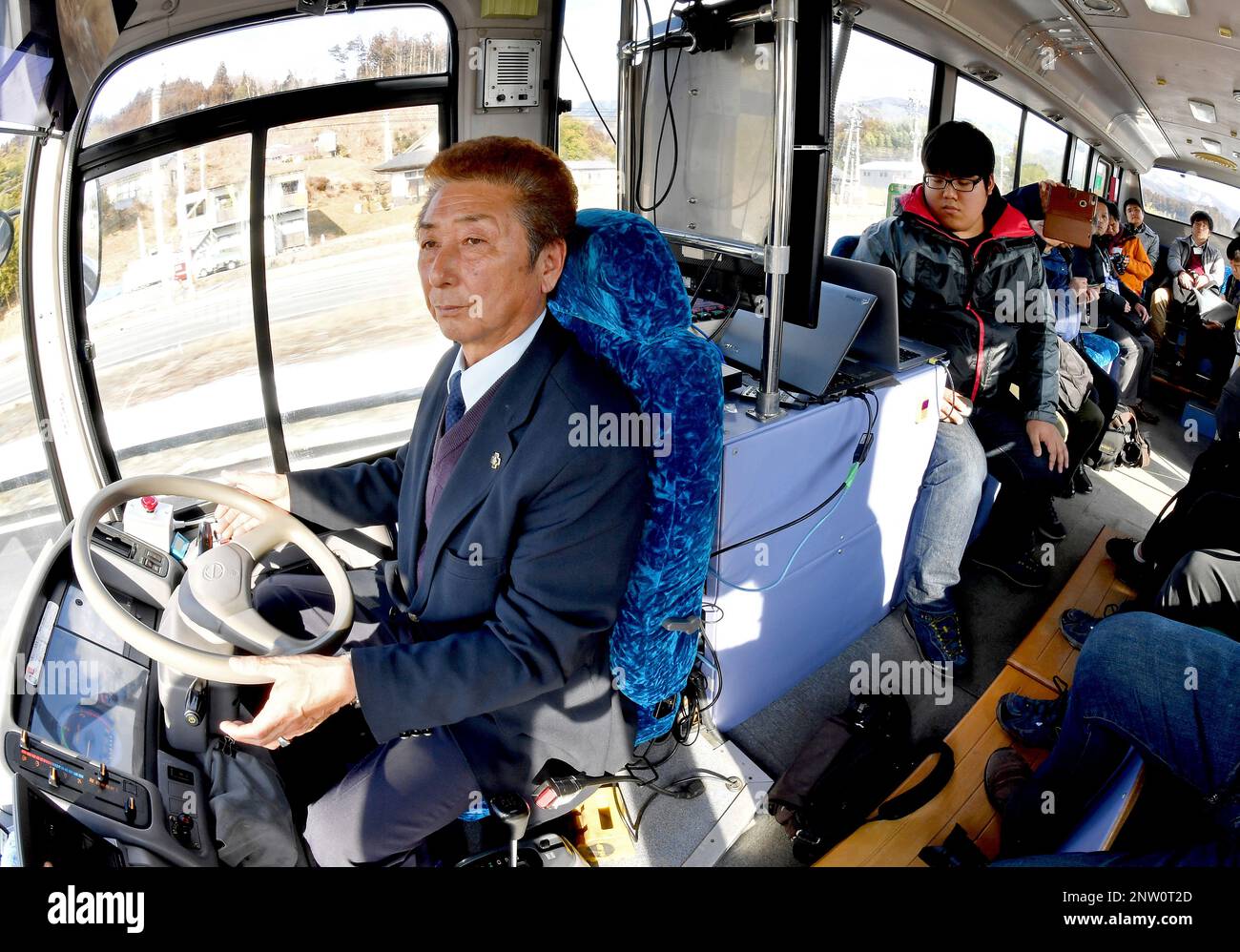 East Japan railway Company opens to media a driverless demonstration ...
