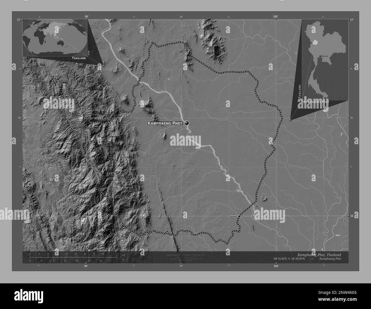 Province de kamphaeng phet Banque d'images noir et blanc - Alamy