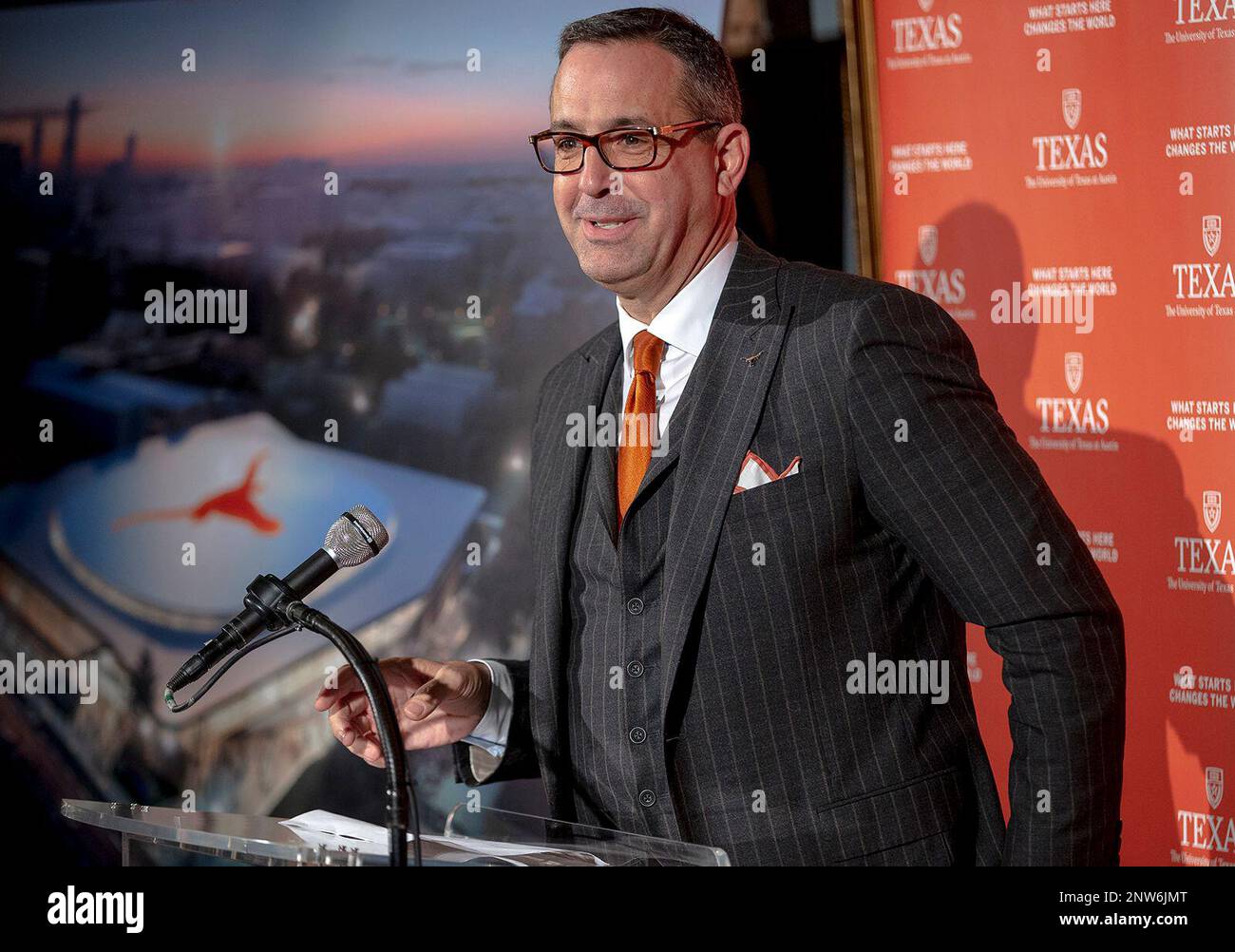 University of Texas athletic director Chris Del Conte speaks during a ...