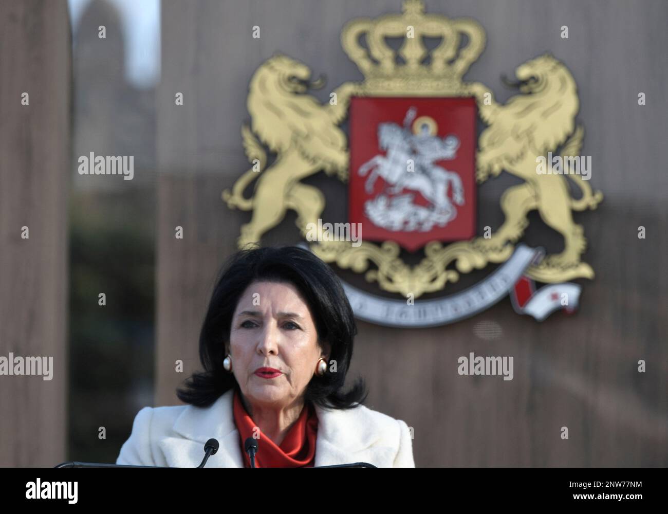 The new Georgian President Salome Zurabishvili attends her inauguration ...