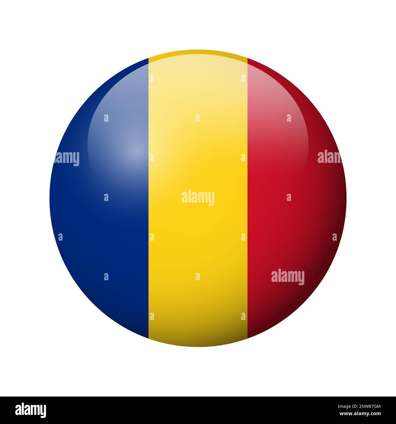 Drapeau 3d roumain Banque d'images vectorielles - Alamy