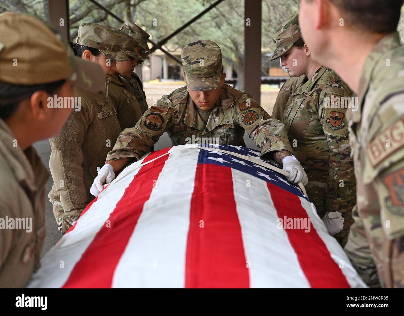 Base commune San Antonio honneur les gardiens de garde pratiquent la ...