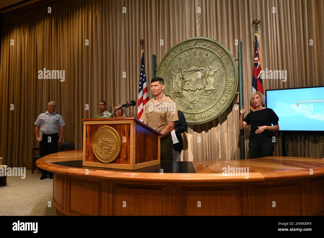 ÉTATS-UNIS Major général du corps maritime Mark Hashimoto, adjoint de ...