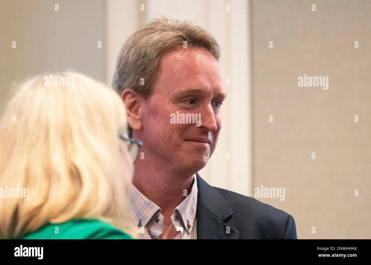 John Marvin Murdaugh smiles while talking with his sister, Lynn ...