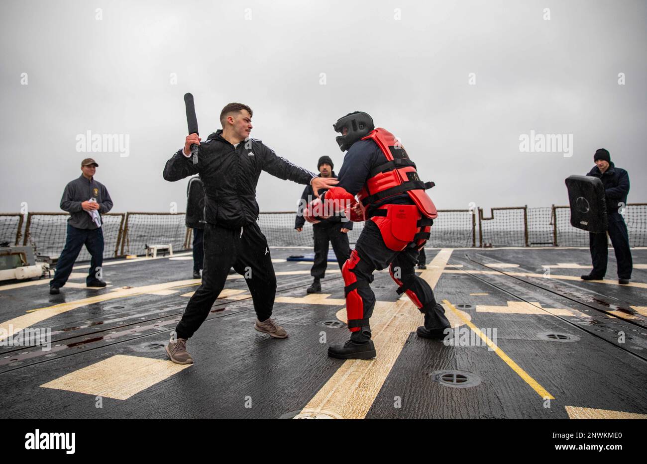 MER BALTIQUE (11 janv. 2023) le Matelot de 1re classe Luke Melton, à ...