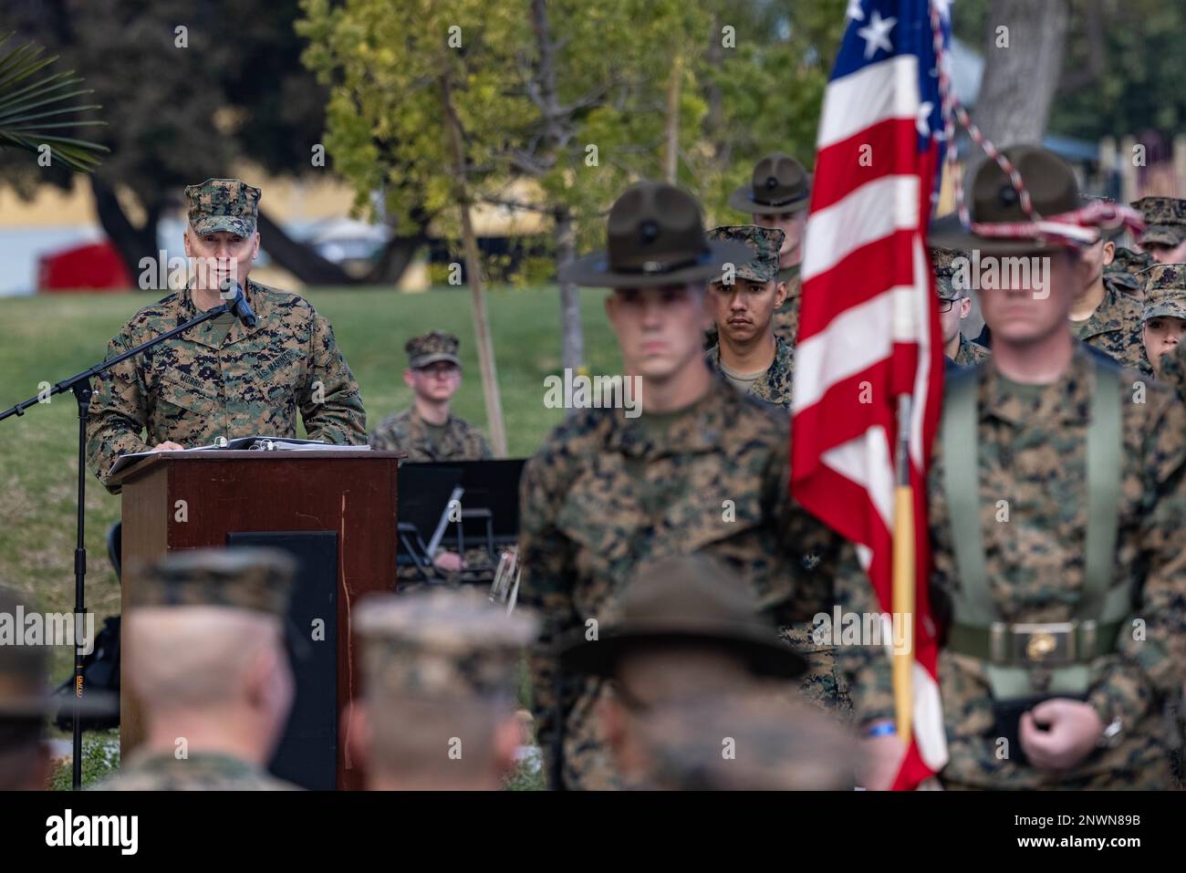 ÉTATS-UNIS Corps de marine Brig. Le général Jason L. Morris, commandant ...