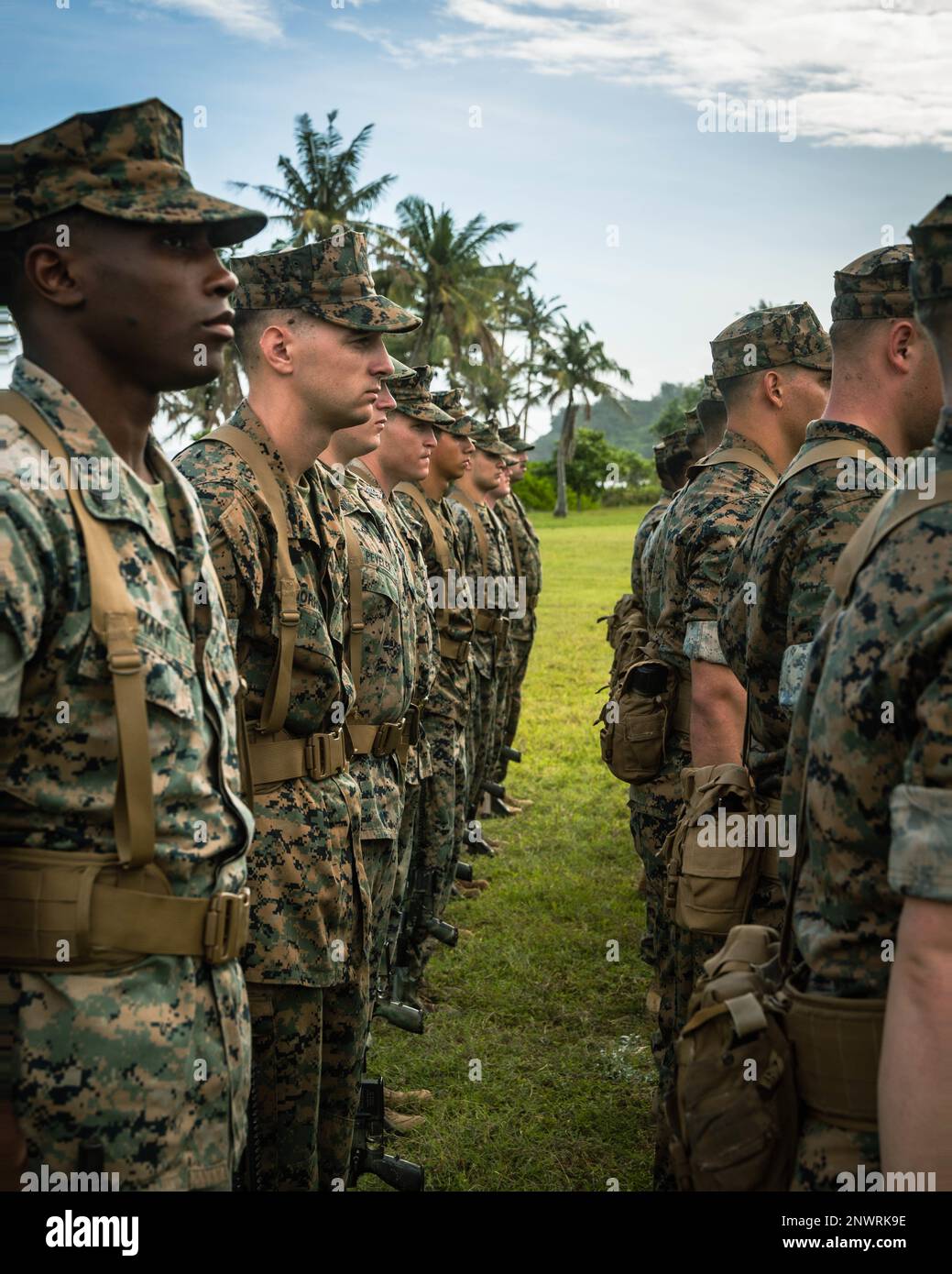 ÉTATS-UNIS Marines avec 1st Bataillon, 2nd Marines, 2nd Marine Division ...
