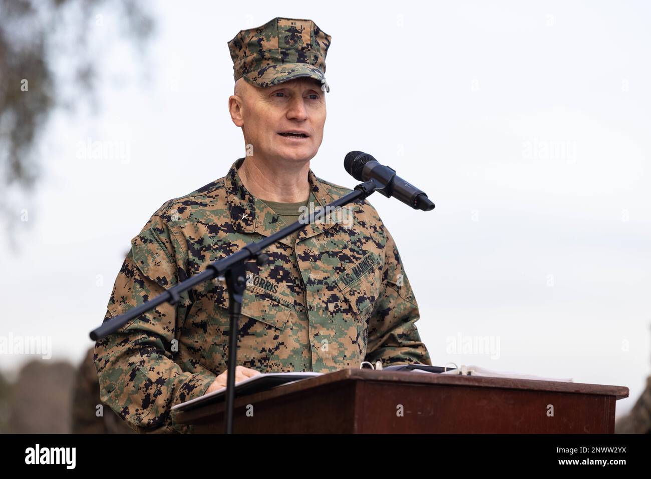 ÉTATS-UNIS Corps de marine Brig. Le général Jason L. Morris, commandant ...