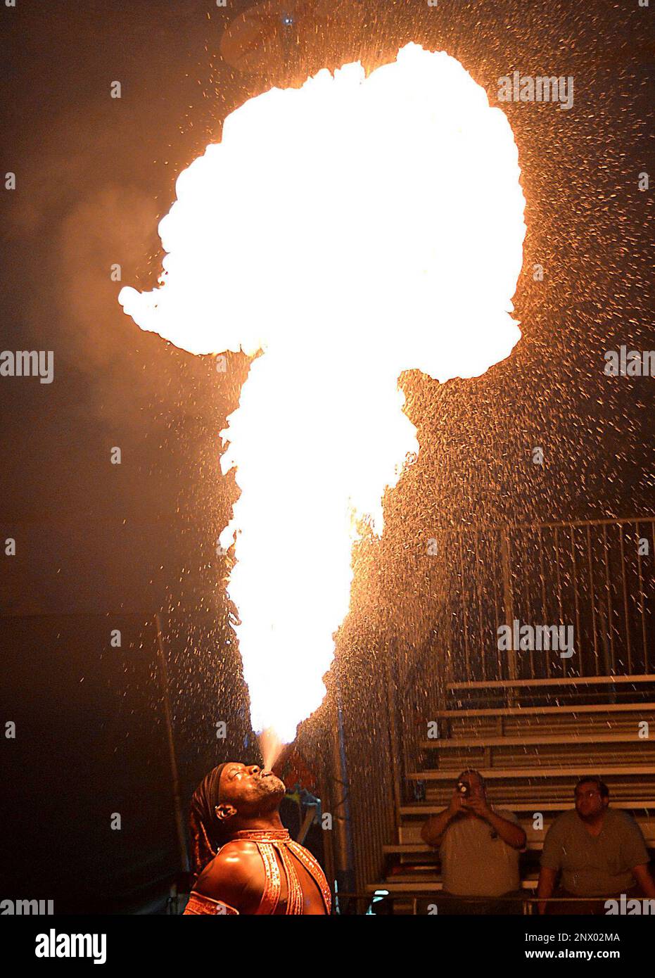 Lamount the Human Volcano entertains the crowd gathered Sunday, June 10 ...