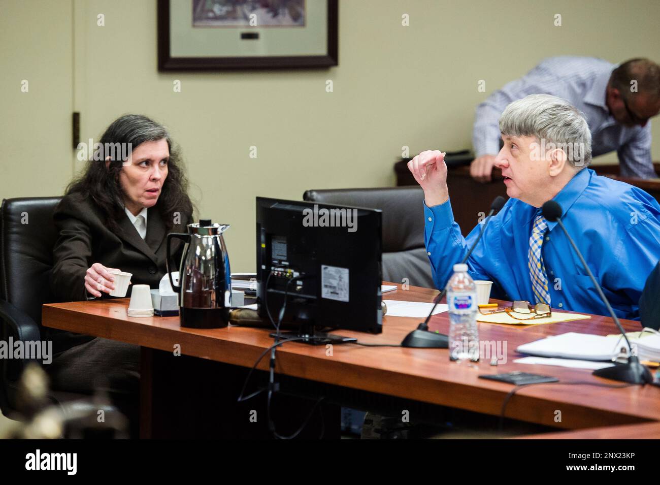 Louise Turpin, left, and her husband, David Turpin, right, appear for a ...