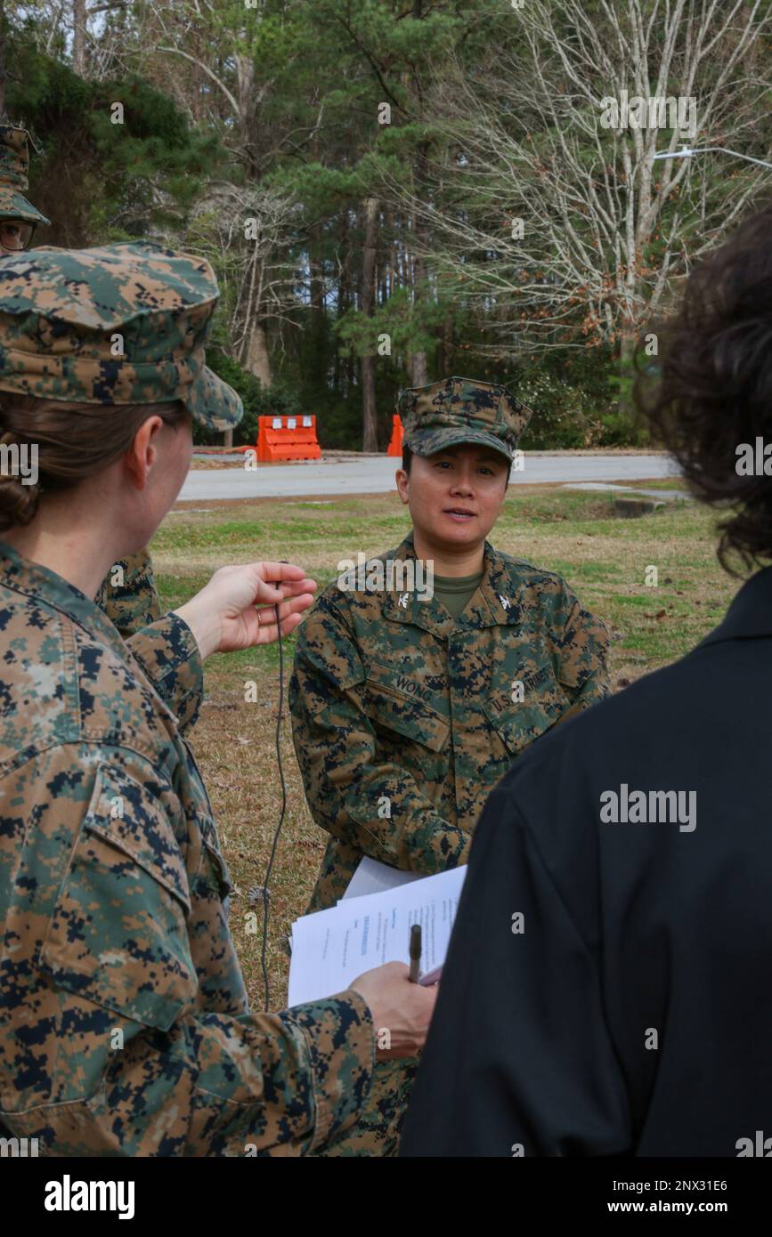 ÉTATS-UNIS Corps maritime le colonel Maisie Wong, Chef d'état-major ...