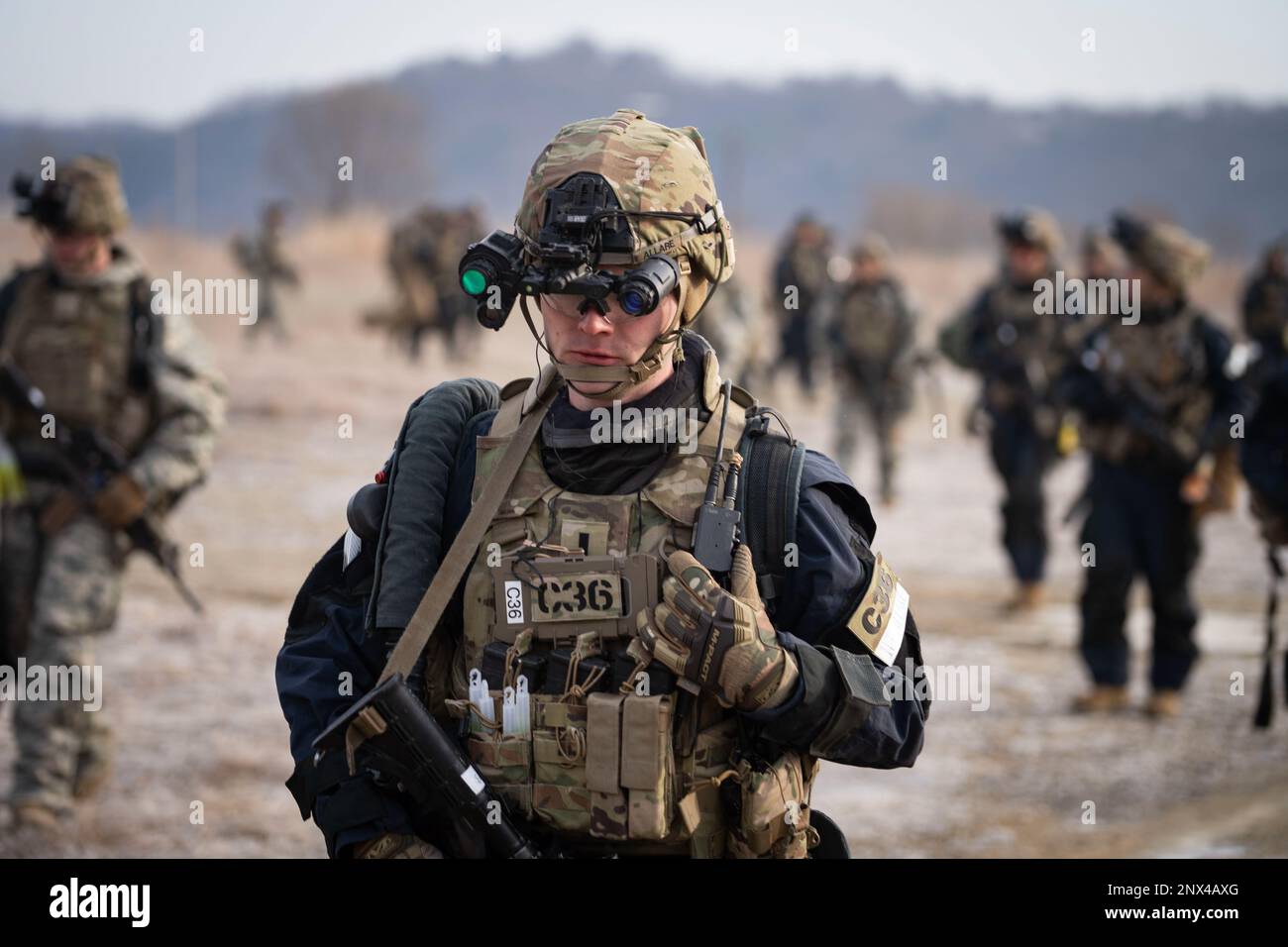 Le 2nd Bataillon, 1st infanterie Regiment 'Legion' a mené une formation ...