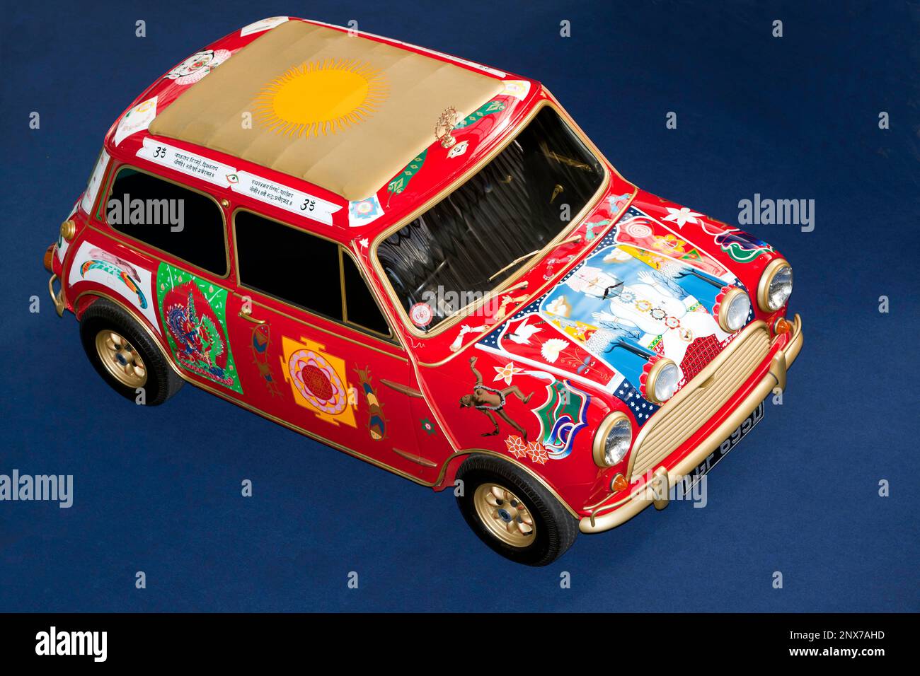 Vue aérienne de George Harrisons 1966, Austin Mini Cooper S/ Radford ...