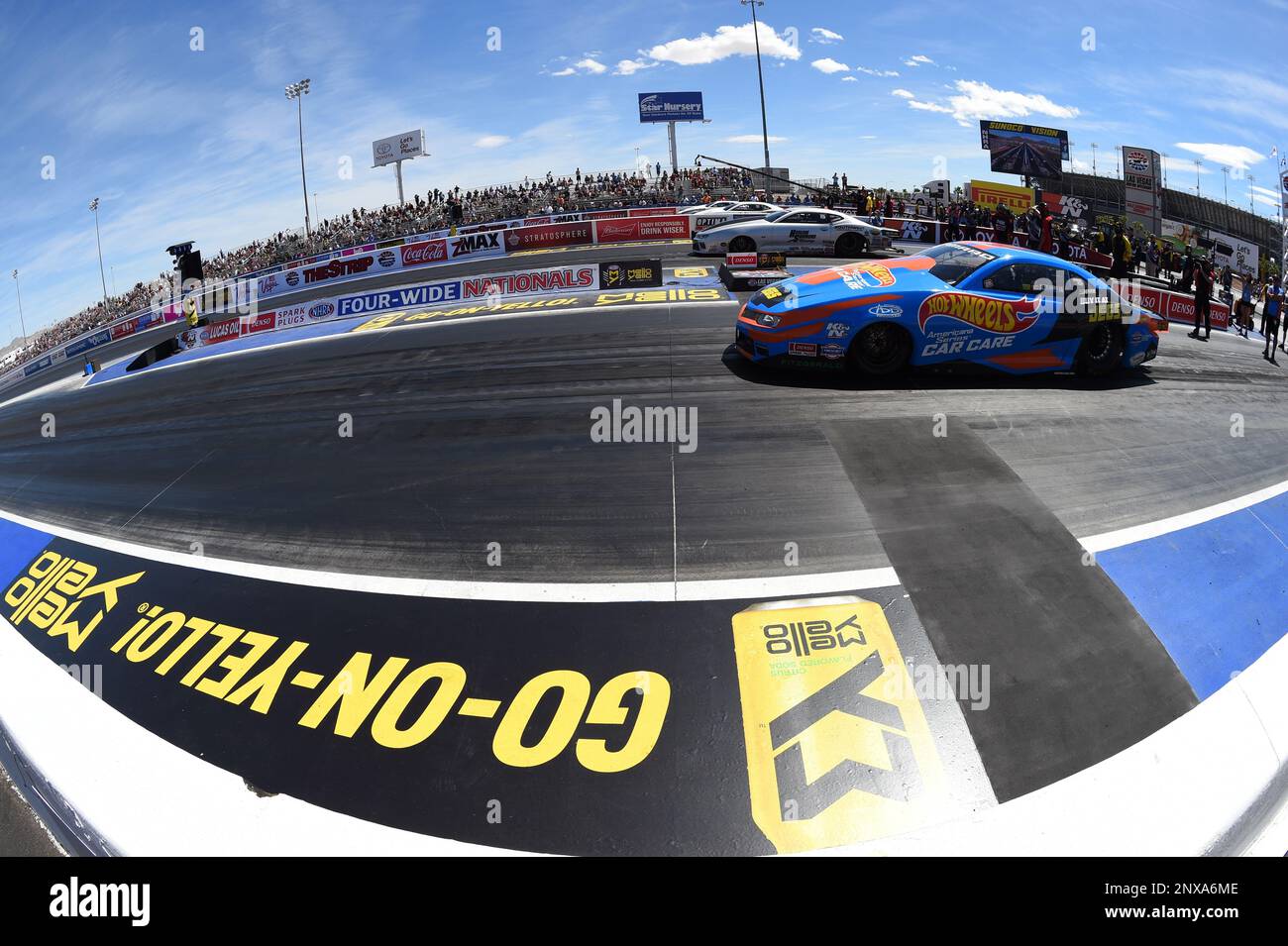 LAS VEGAS, NV - APRIL 07: Alex Laughlin (40 PRO) Chevrolet Camaro NHRA ...