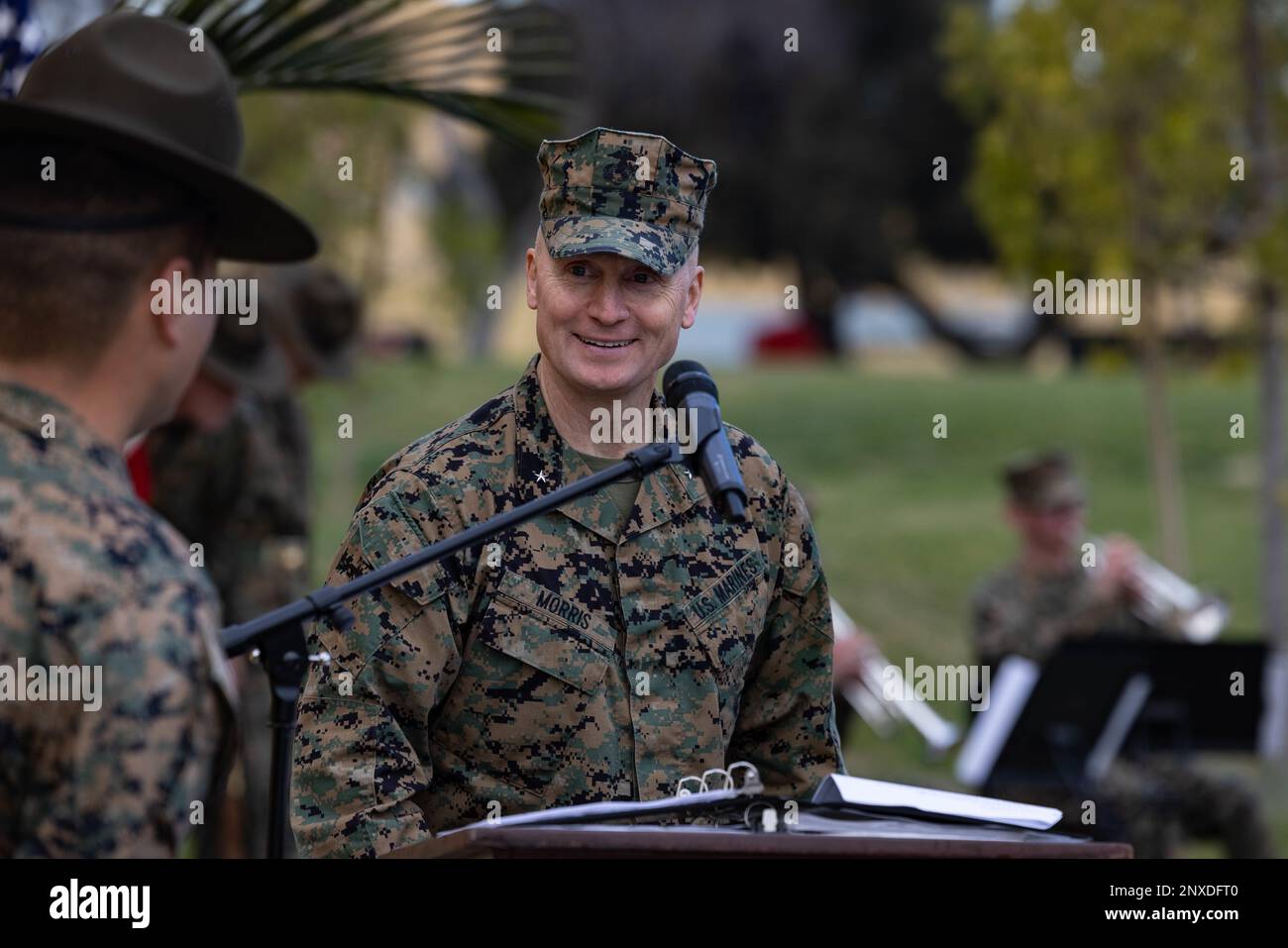 ÉTATS-UNIS Corps de marine Brig. Le général Jason L. Morris, commandant ...