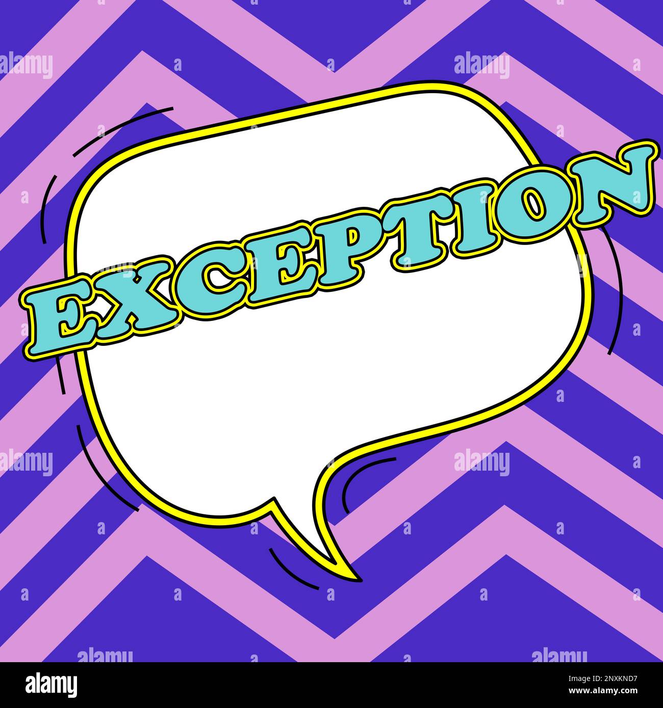 Exception de texte d'écriture manuscrite. Personne ou chose d'approche ...