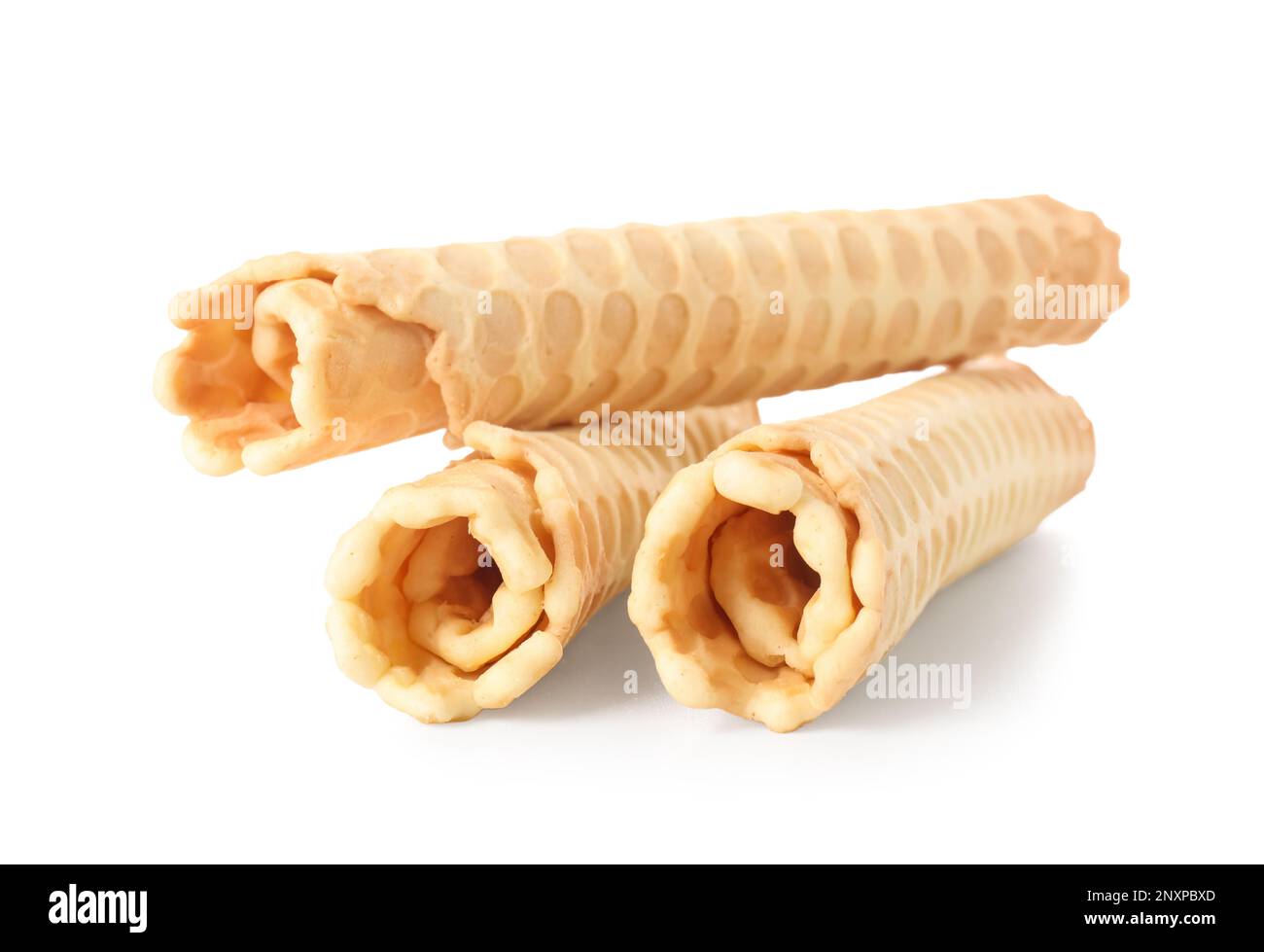 Rolled wafer Banque d'images détourées - Alamy