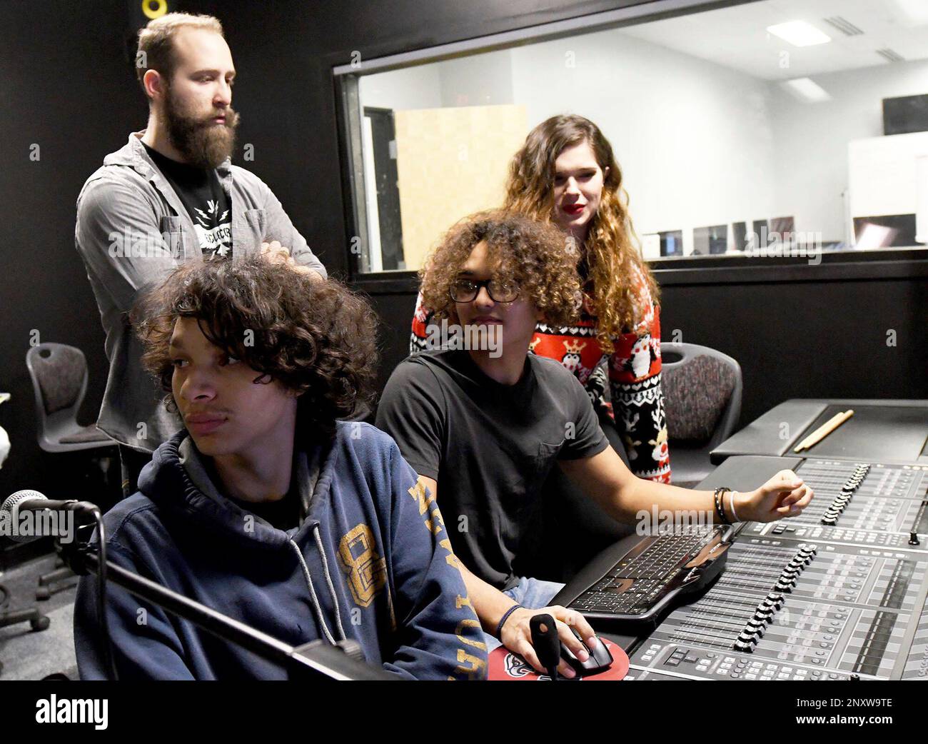 Joplin High School students, from left, Elijah Pruitt, Howard Nunnelly ...