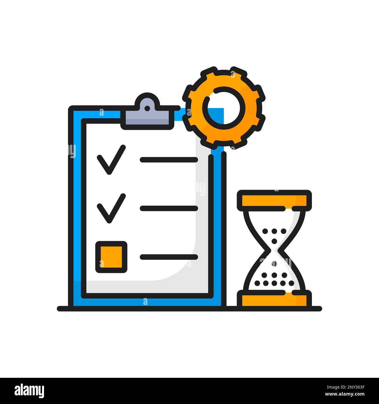 Tableau de planification avec icône de couleur liste des tâches ...