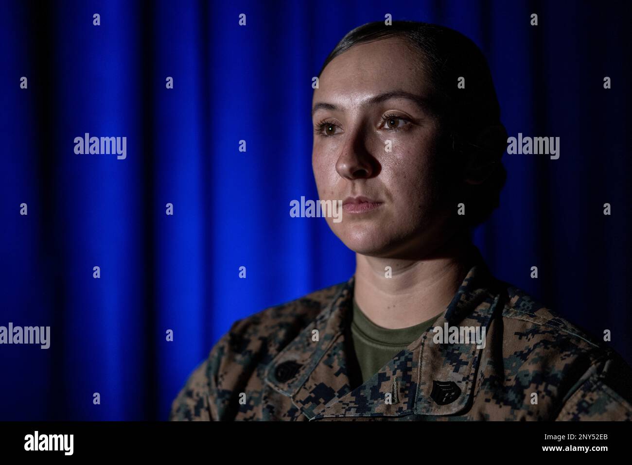 ÉTATS-UNIS Le sergent d'état-major de la marine Jessica Larsen, le ...