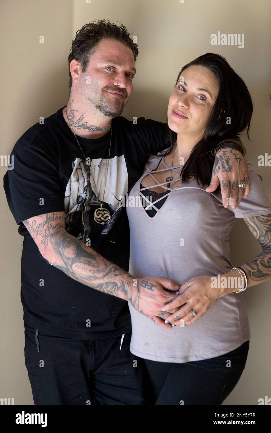 Bam Margera and his wife, Nikki. They are expecting their first child ...