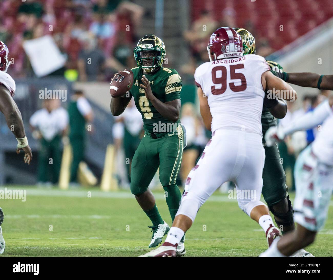 September 21, 2017: South Florida Bulls quarterback Quinton Flowers (9 ...