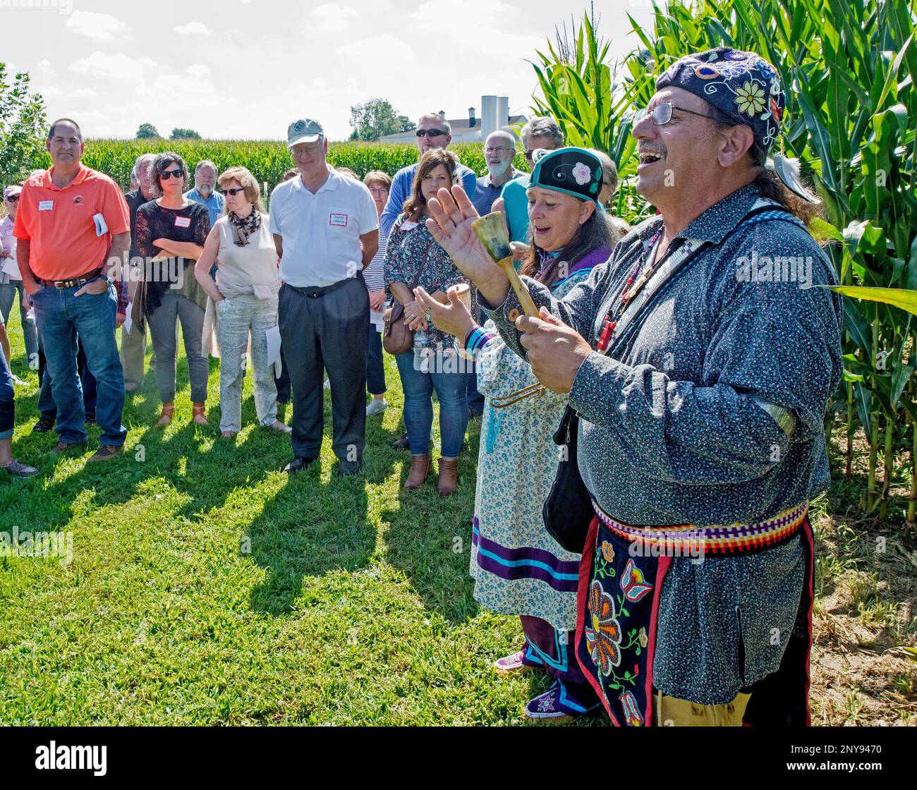 Barry Lee, of Phoenixville, who is a Munsee Indian, and Barbara Christy ...