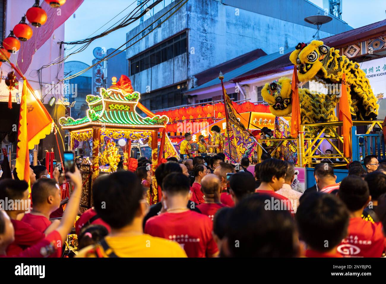 La célébration du temple Hiang Tian Shang Ti (Déité du Nord) à Kuching ...