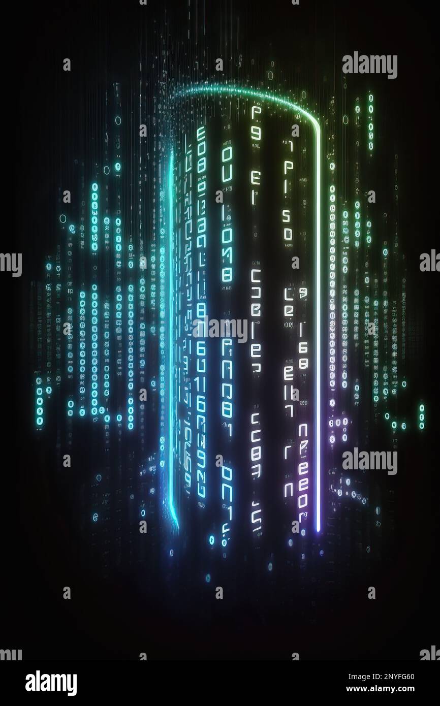 Arrière-plan des symboles de code binaire indiquant les codes de ...