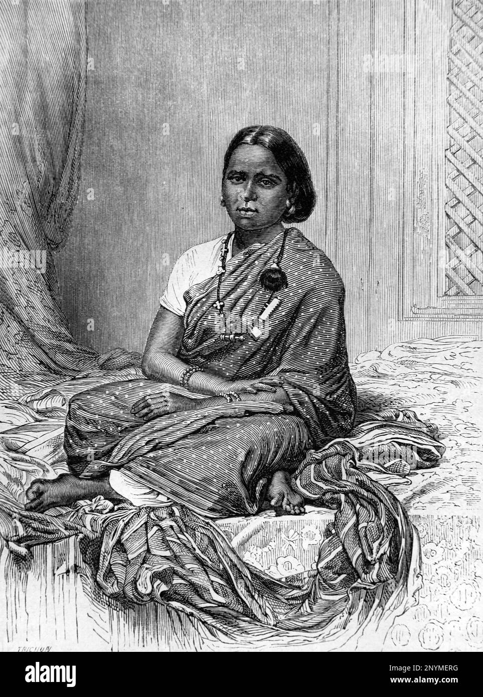 Habit traditionnel malgache Banque d'images noir et blanc - Alamy