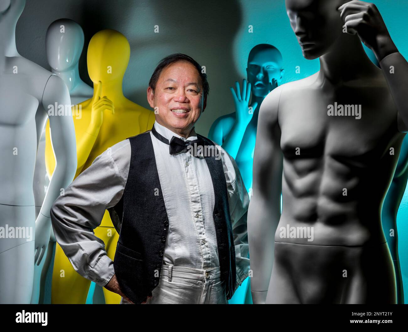 James Chiao, owner of CNL Mannequins in Buena Park, on Wednesday, May ...