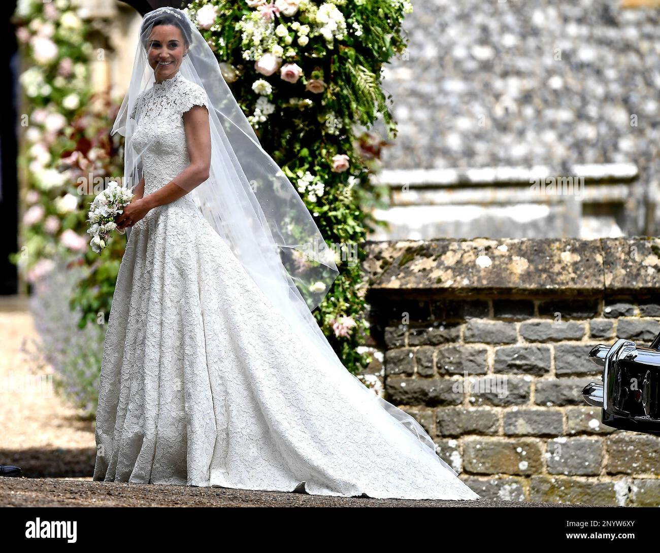 Pippa Middleton arrives for her wedding to James Matthews, at St Mark’s ...