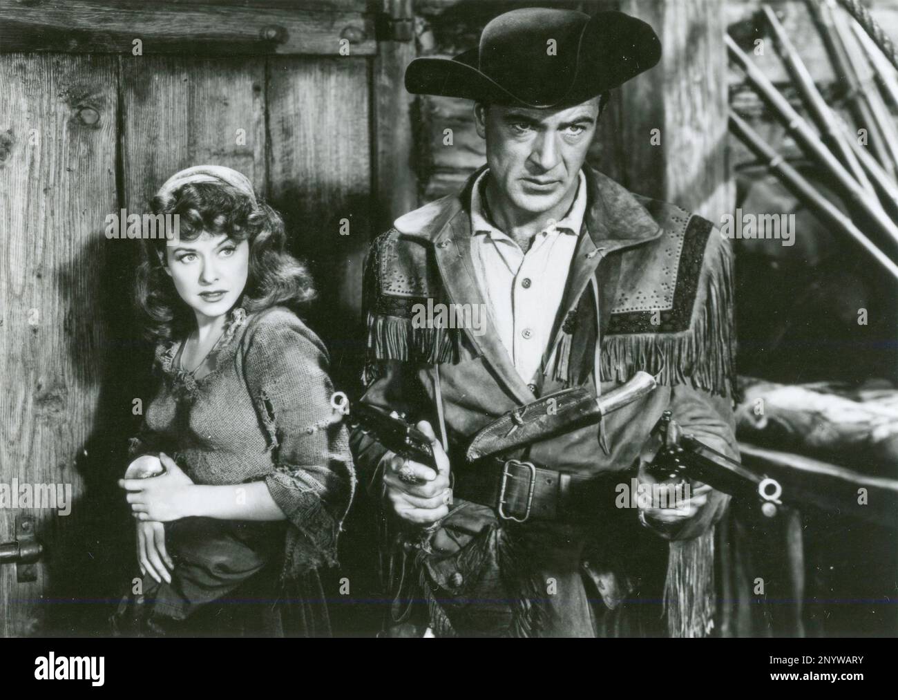 L'acteur américain Gary Cooper et l'actrice Paulette Goddard dans le ...
