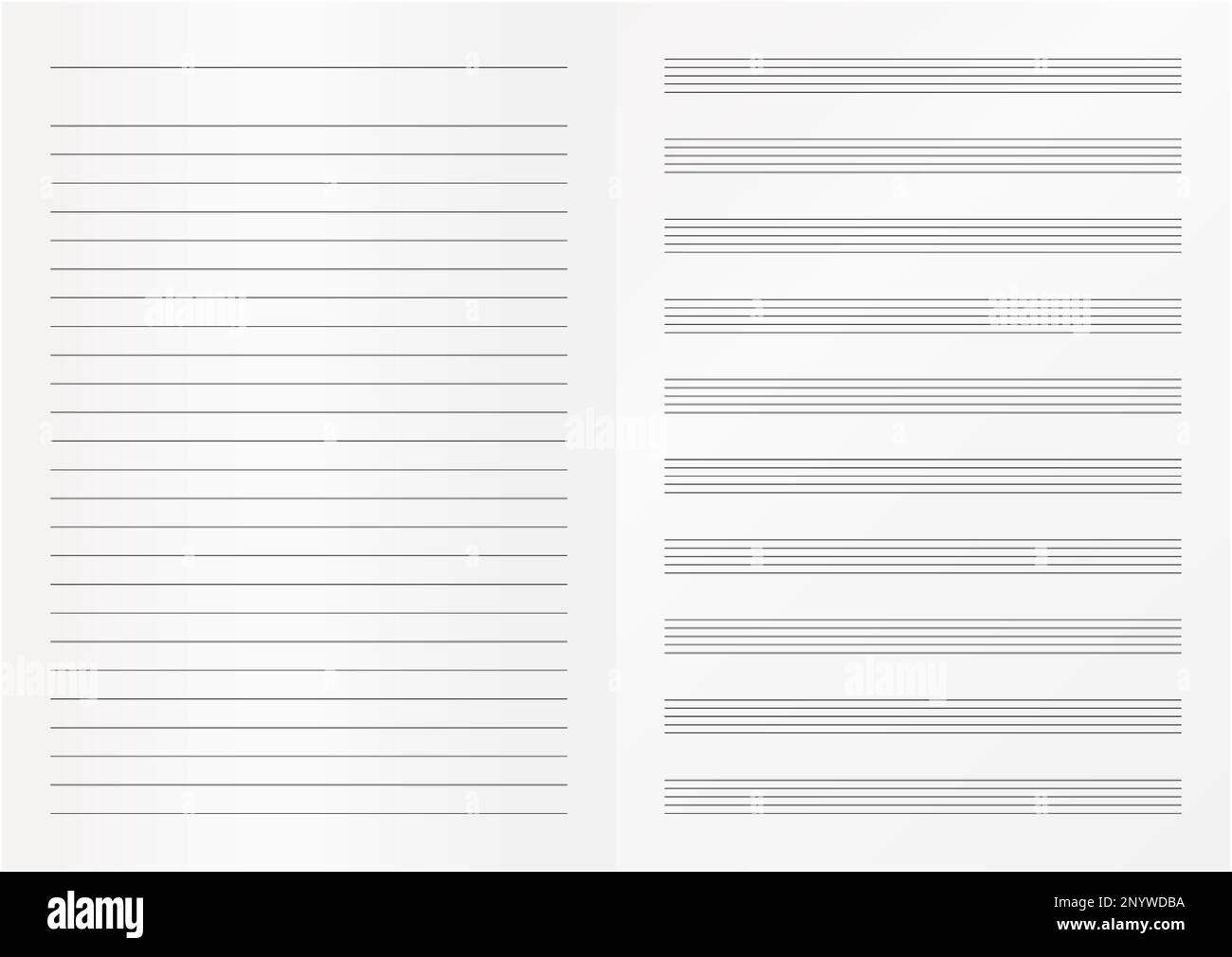 Feuille de musique à imprimer Banque de photographies et d’images à ...