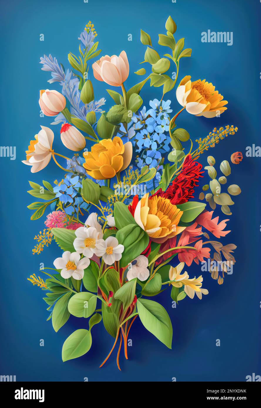 Dessin de printemps et de fleurs Banque de photographies et d’images à ...