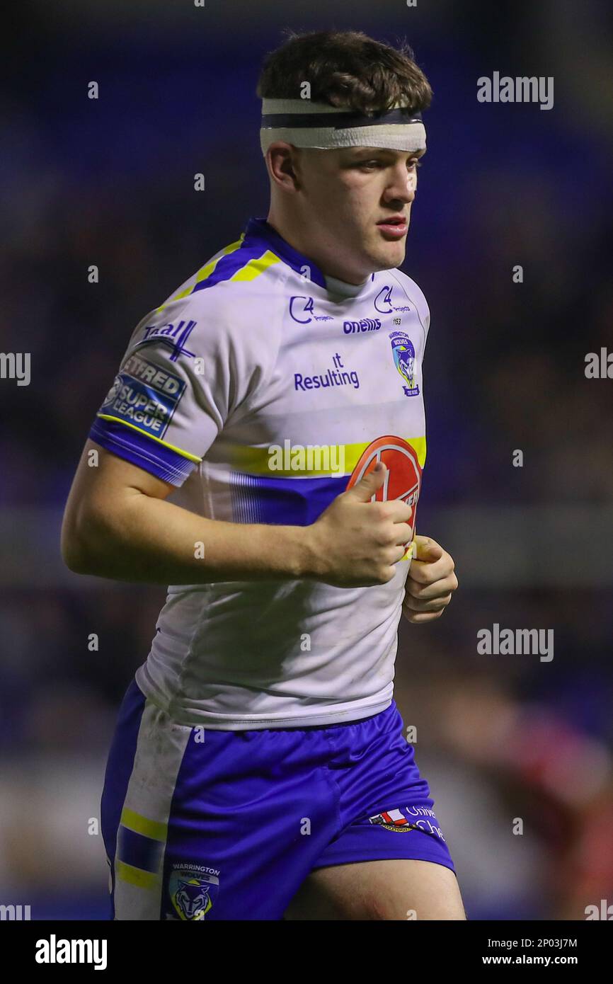 Josh Thewlis #2 de Warrington Wolves pendant le Betfred Super League ...