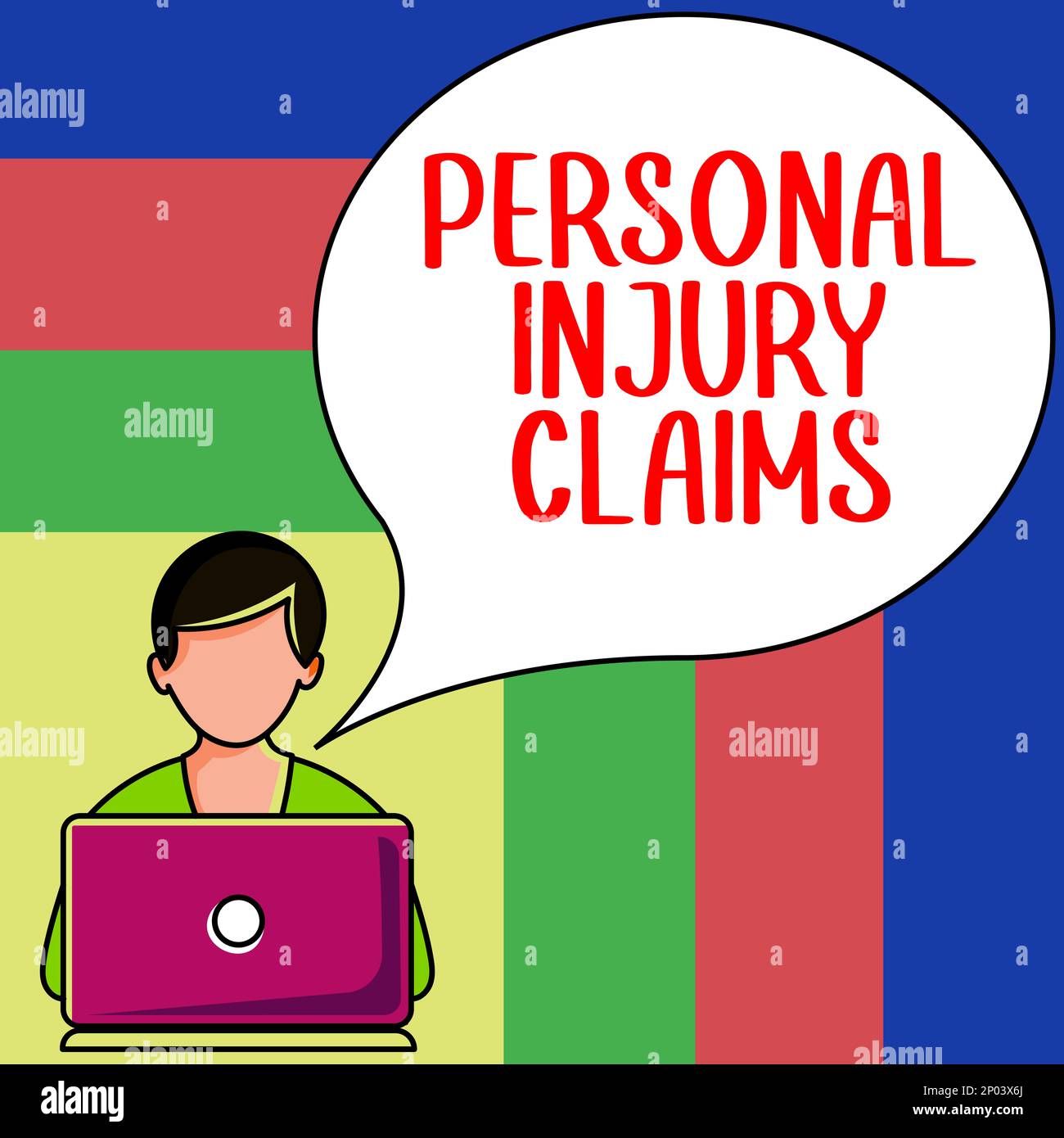Affichage conceptuel des réclamations pour blessures corporelles ...