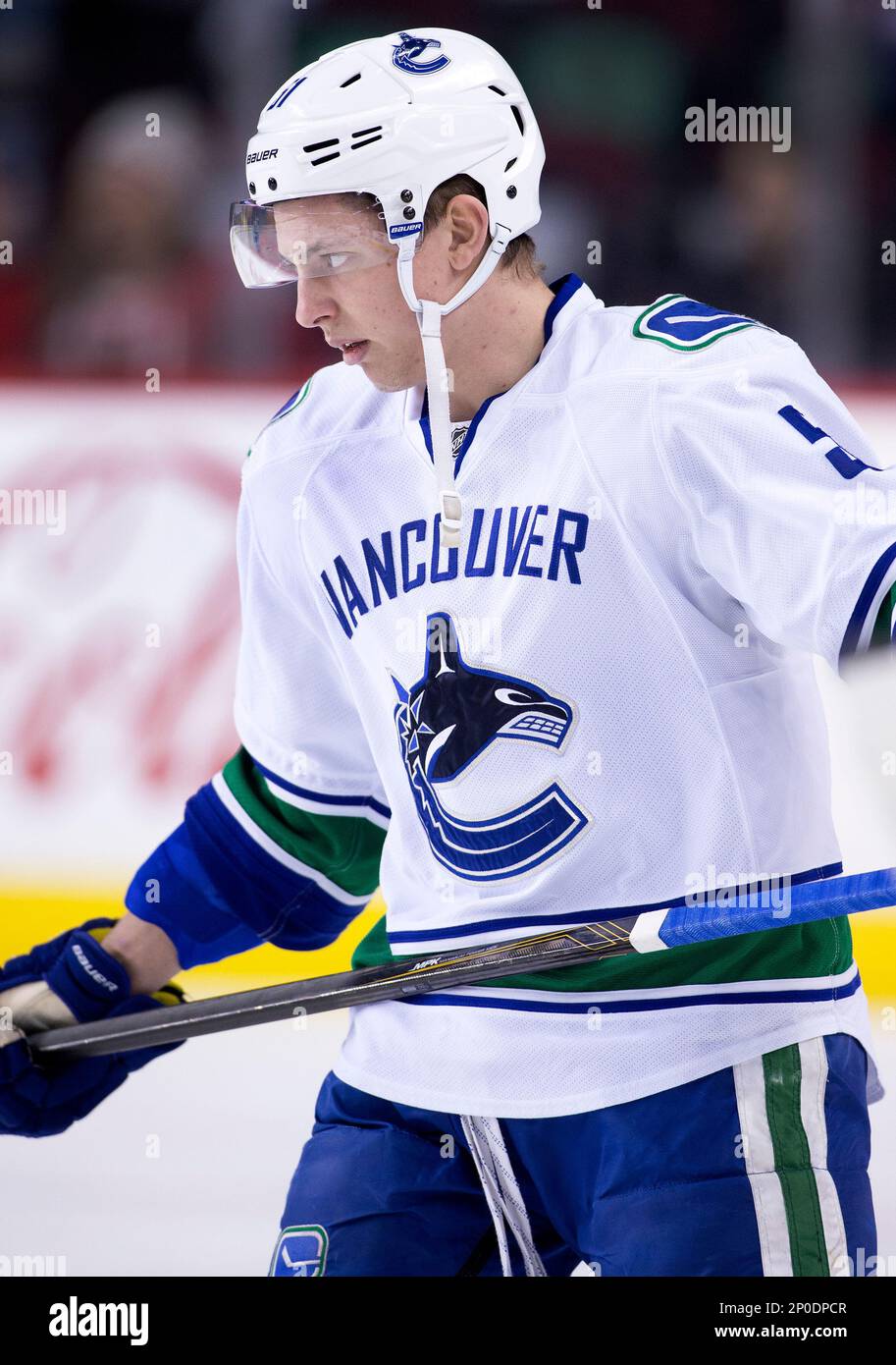 NHL profile photo on Vancouver Canucks' Troy Stecher at a game against ...