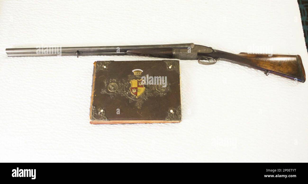This Dec. 9, 2016 photo, shows an Austrian shotgun that was returned by ...