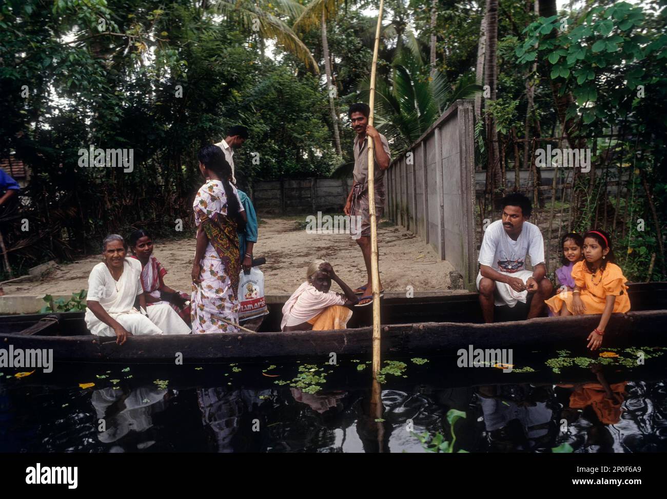 Au Kerala, une grande partie de la région de Kuttanad est en dessous du ...
