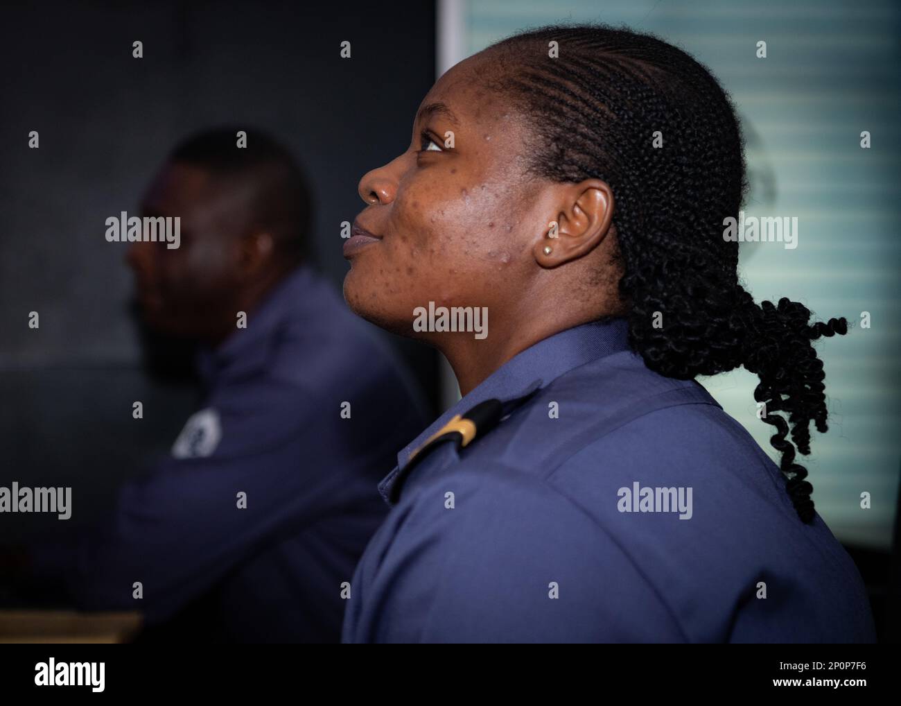 230130-N-DK722-1028 (30 janvier 2023) LAGOS, Nigeria – Nigerian Navy SLT. Peace Waatsi Bitrus, l ...