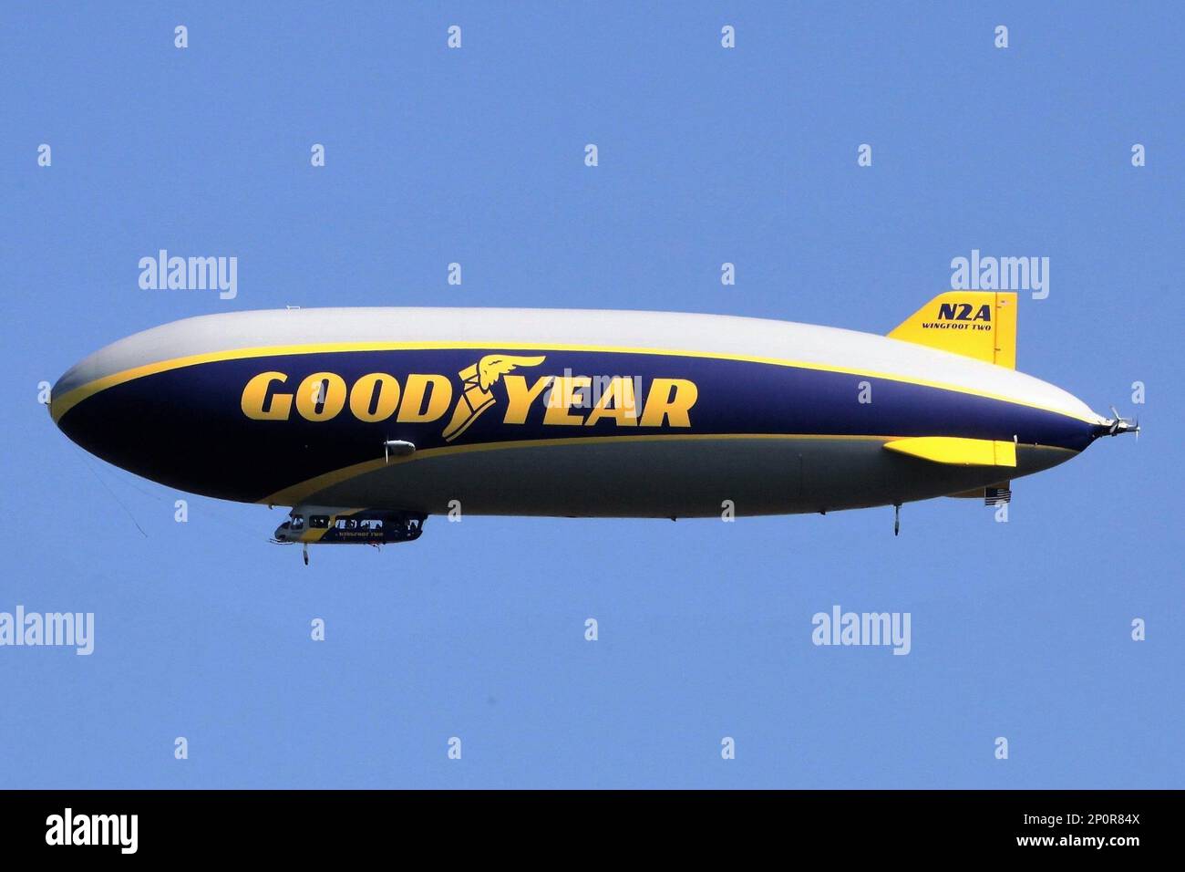 This Oct. 6, 2016 photo shows Goodyear's newest airship, Wingfoot Two ...