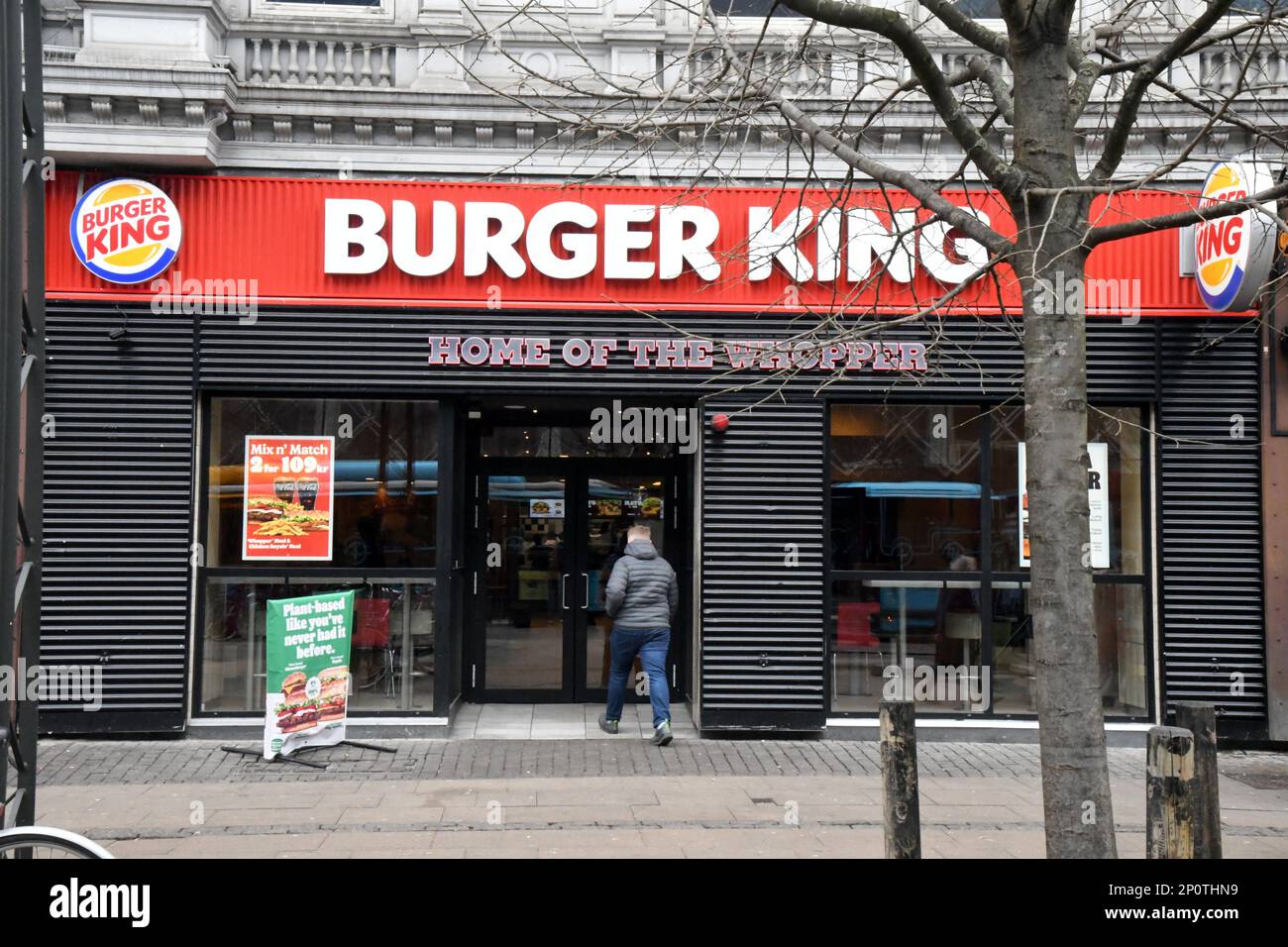 Copenhagen/Denmark/03 March 2023/ Burger King fast food chain ...