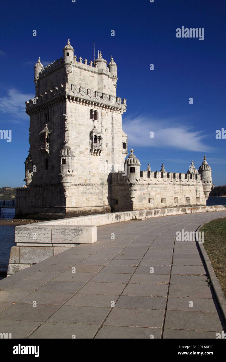 Portugal, Lisbonne, Belem District - Tour de Belem Monument du temps ...