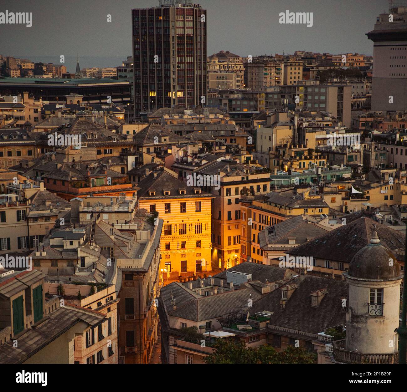 Panoramic views of city of genoa genova Banque de photographies et d ...