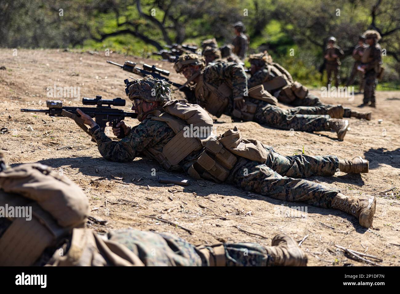 ÉTATS-UNIS Marines avec Infantry Marine course 2-23, Infantry Training ...