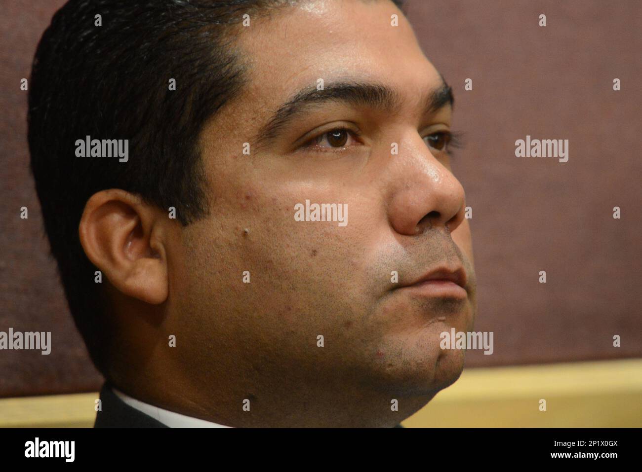 Broward Sheriff's Office Deputy Peter Peraza waits in court, Wednesday ...