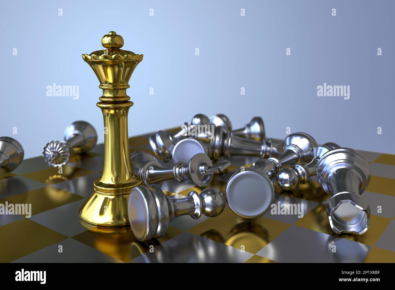 Queen chess piece illustration Banque de photographies et d’images à ...
